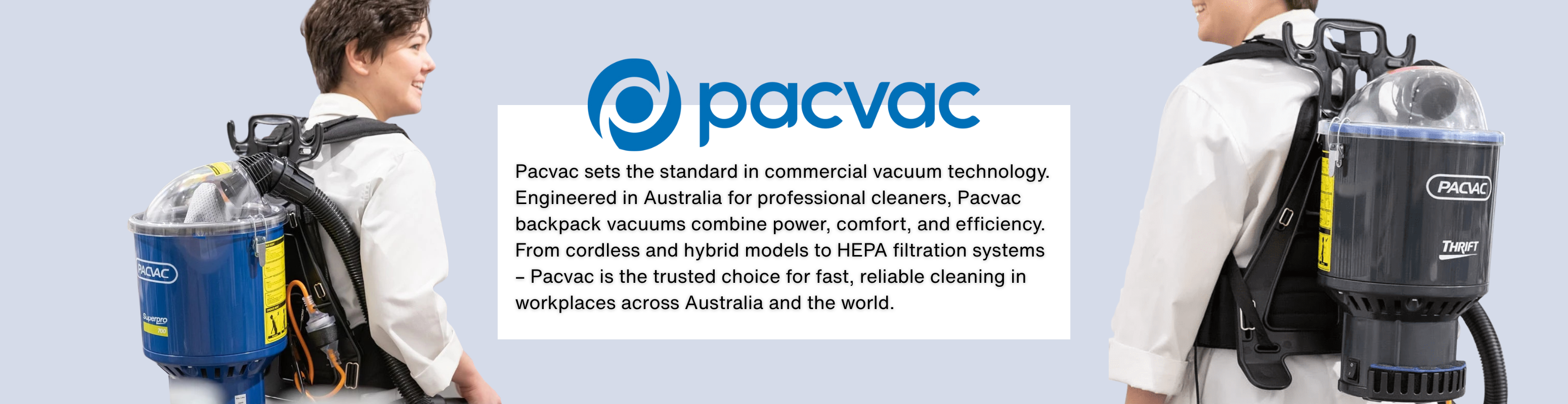 Pacvac Vacuum Cleaners & Accessories ─ Professional Cleaning Solutions ...