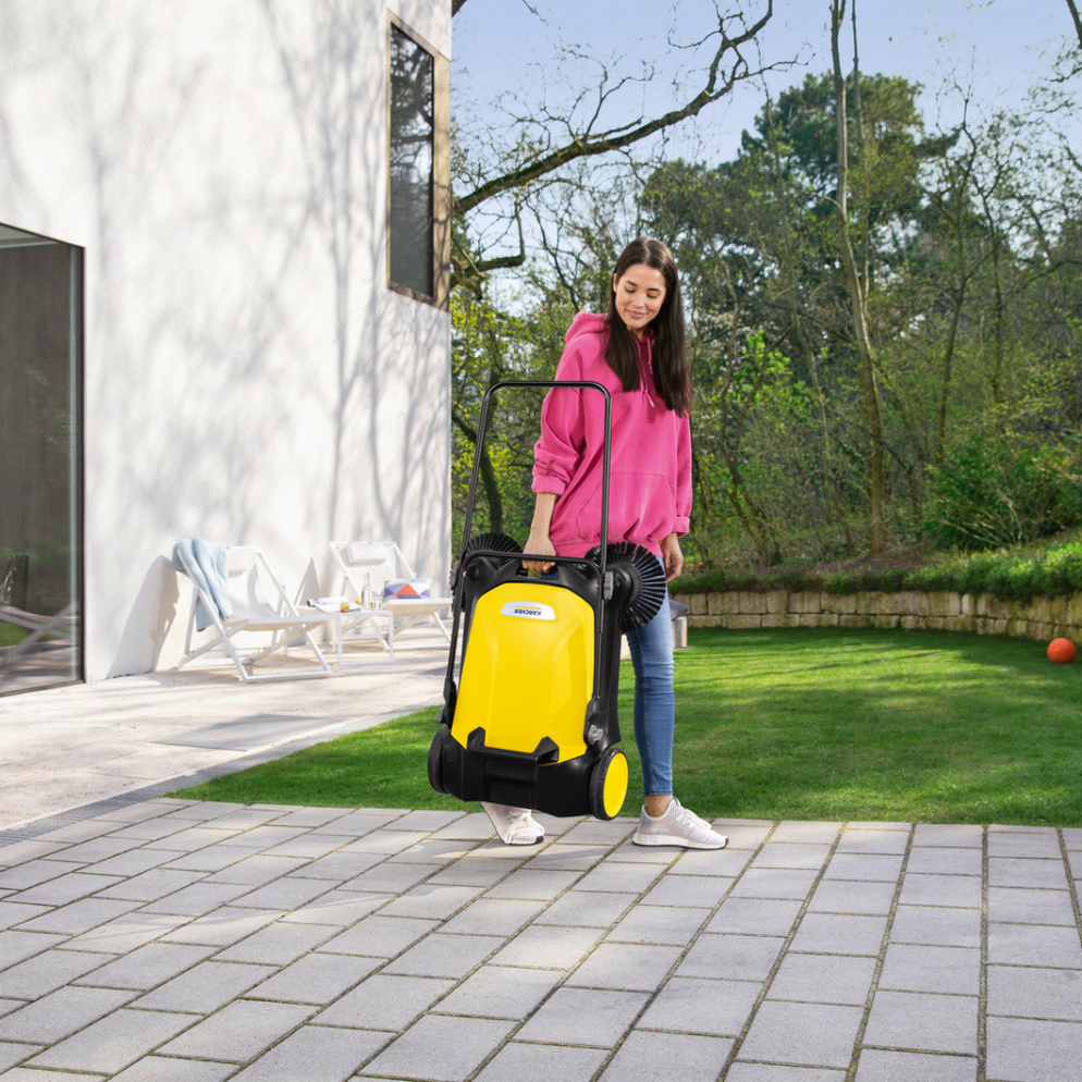 Karcher S4 Twin Outdoor Mechanical Push Sweeper Freshway Cleaning ...