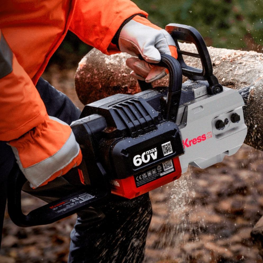 Kress KC300.9 60V Commercial Chainsaw | 50 cc Petrol-Equivalent Power ...