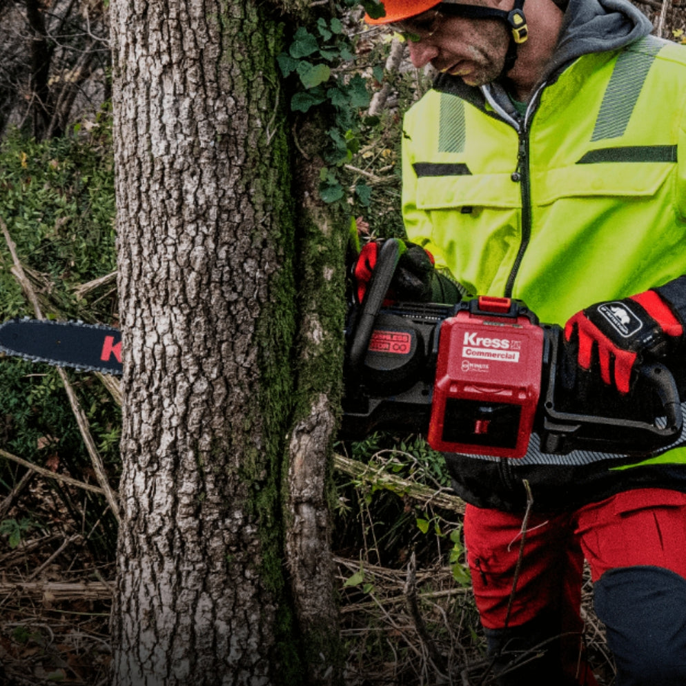 Kress KC300.9 60V Commercial Chainsaw | 50 cc Petrol-Equivalent Power ...
