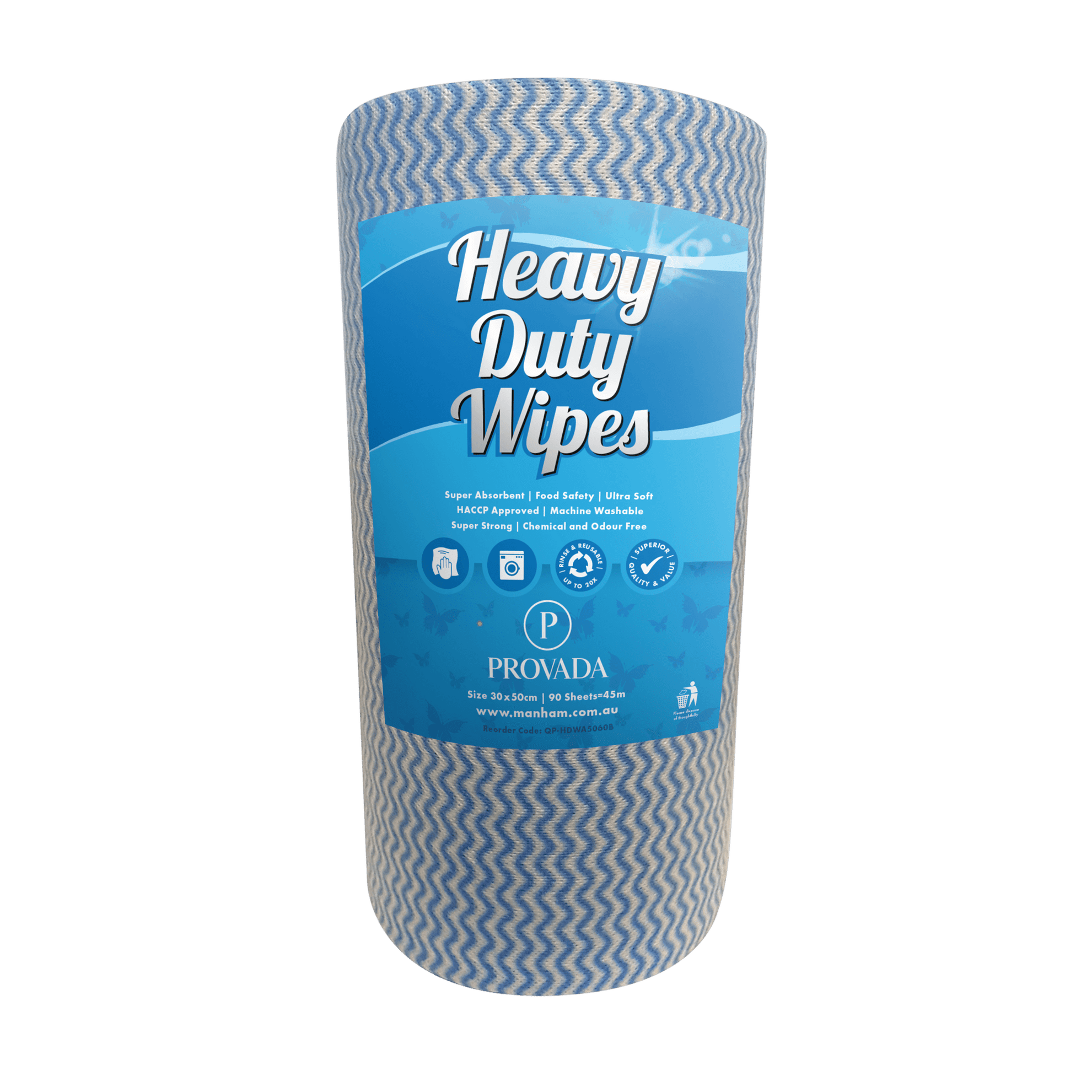 All Purpose Heavy Duty Jumbo Wipe Rolls each 90 Sheets 45m — Freshway ...