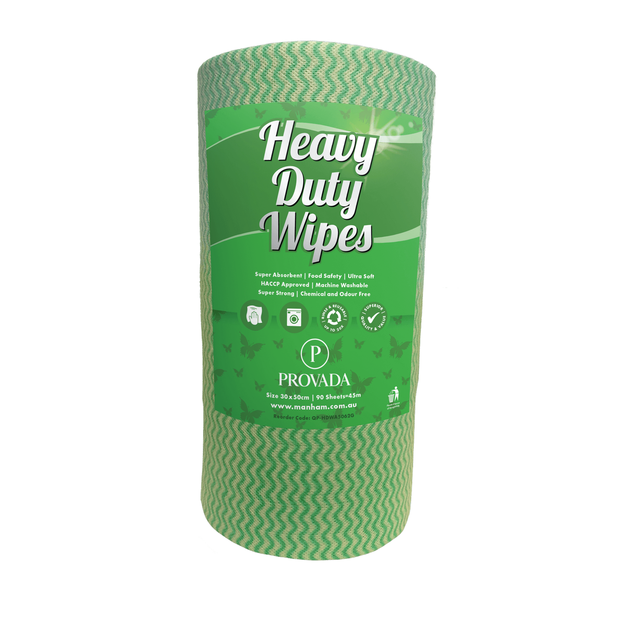 All Purpose Heavy Duty Jumbo Wipe Rolls each 90 Sheets 45m — Freshway ...