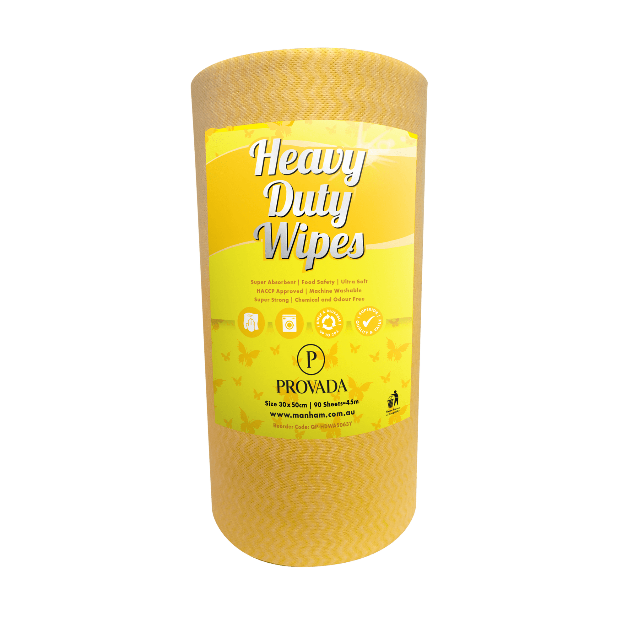 All Purpose Heavy Duty Jumbo Wipe Rolls each 90 Sheets 45m — Freshway ...