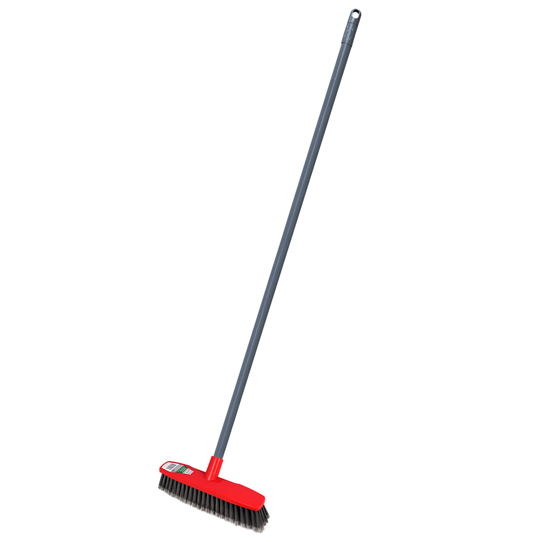 Sabco Professional Indoor Broom | Red Cleaning Broom — Freshway Supplies