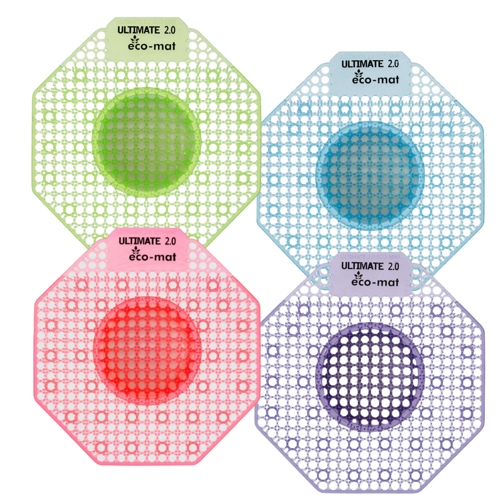 Ultimate 2.0 Eco-Mat Urinal Deodoriser Bio-Enzymatic Urinal Screen ...