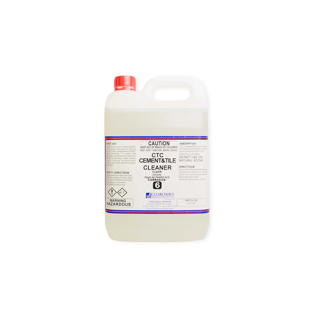 Best CTC Cleaner - Cement & Tile Cleaner 5L Buy Now — Freshway Supplies